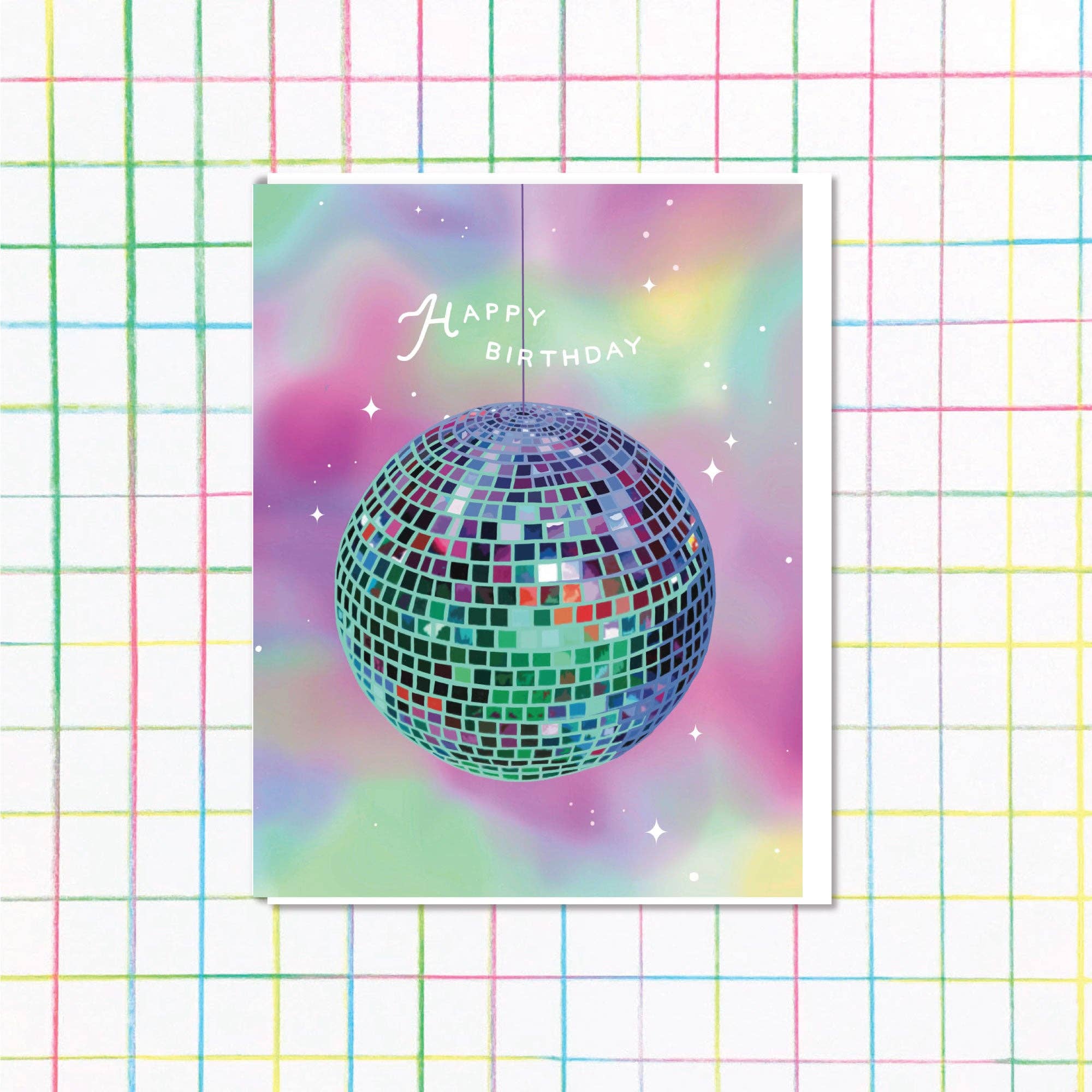 Disco Ball Birthday Card – Lauda