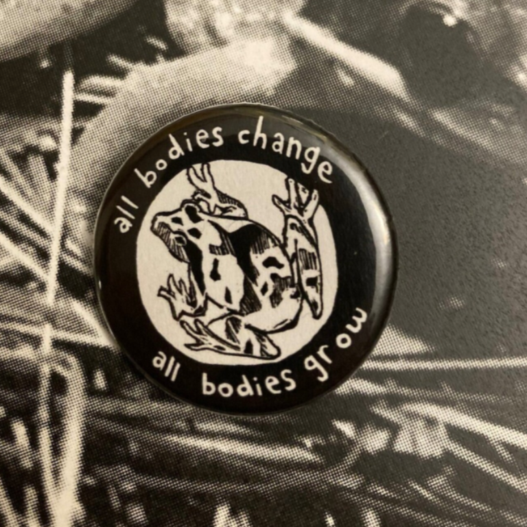 All Bodies Change - Body Positive Pin – Lauda