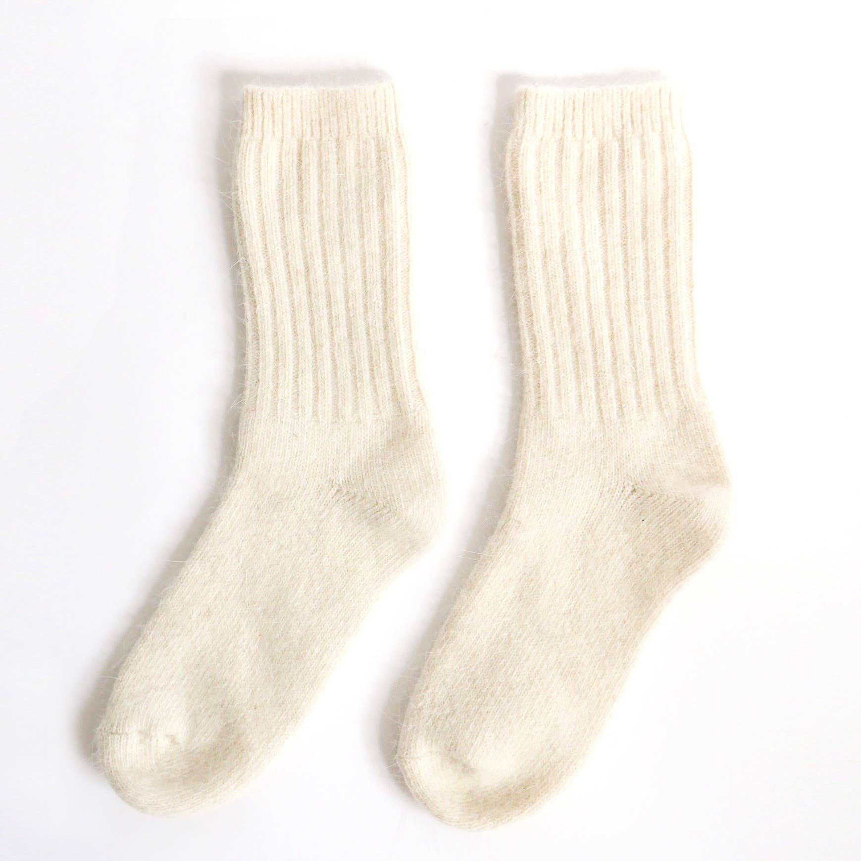 Super Soft Wool Socks - Cream – Lauda