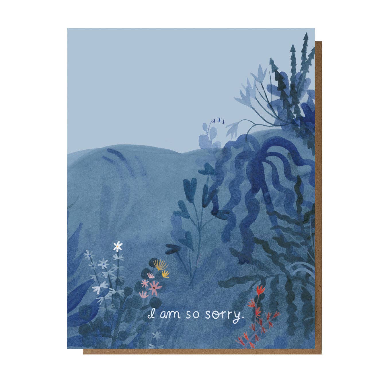 I Am So Sorry Blue Greeting Card – Lauda