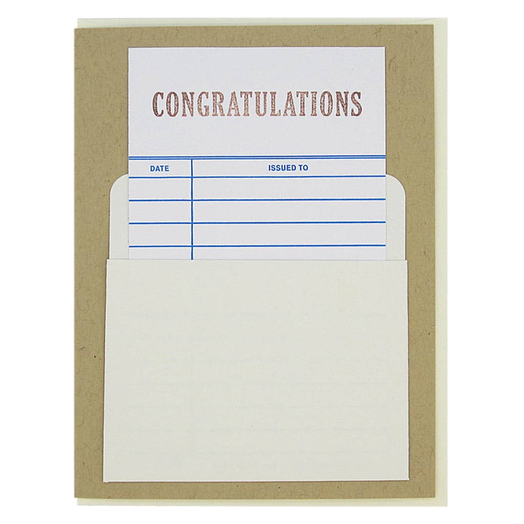 Library Congratulations Card – Lauda