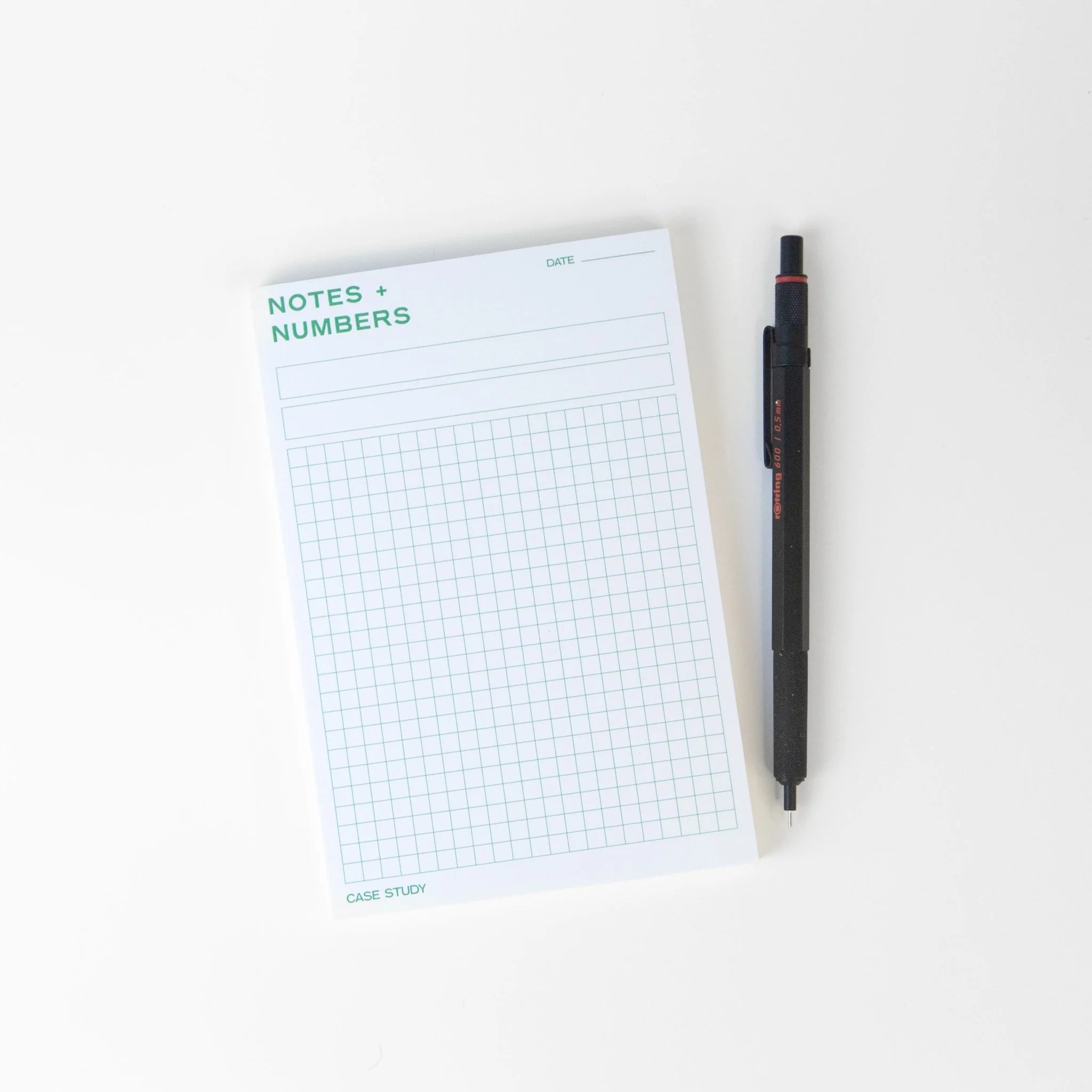 Notes + Numbers Gridded Notepad – Lauda
