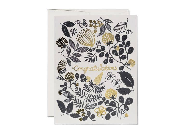 Clover Gold congratulations greeting card – Lauda
