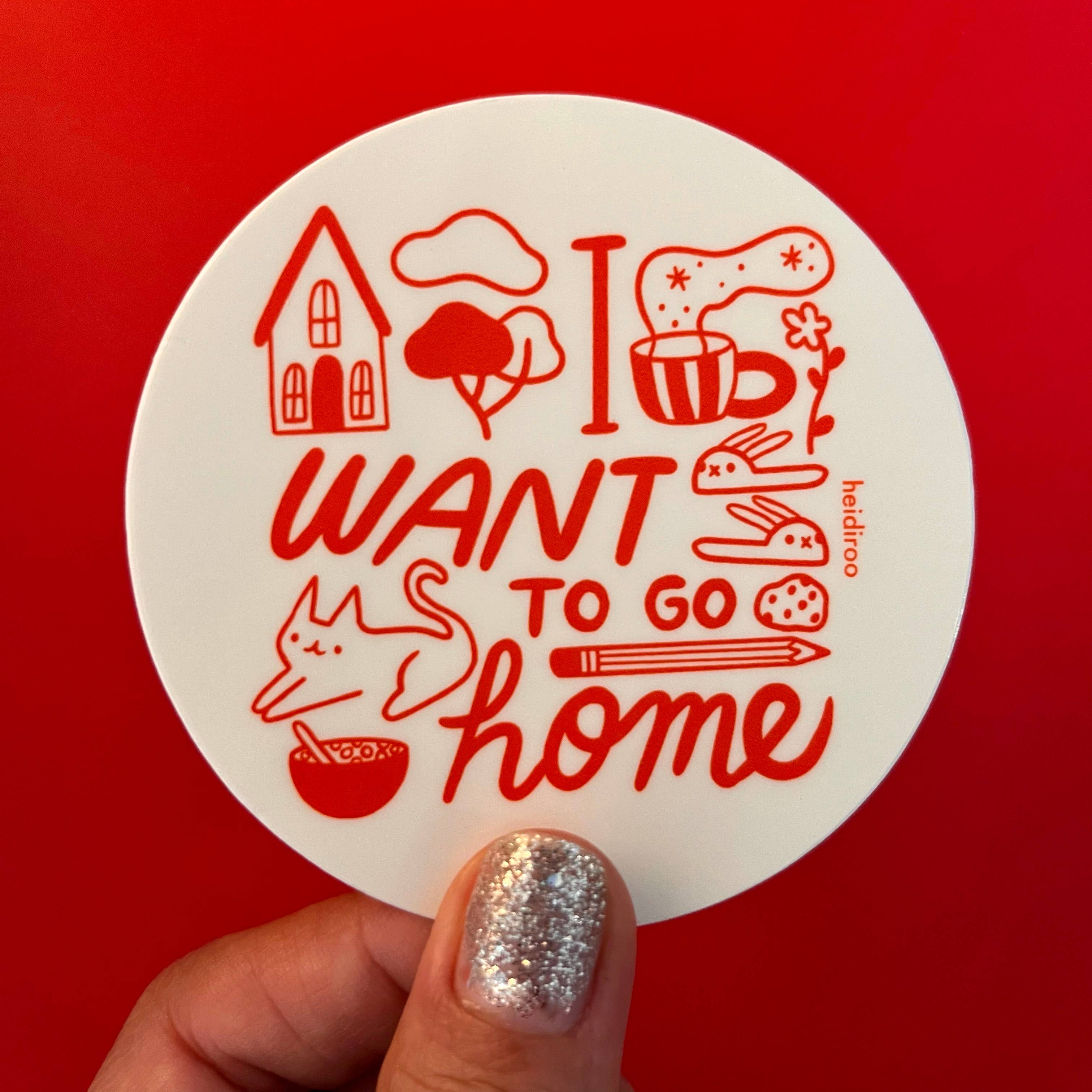 I want to go home sticker – Lauda